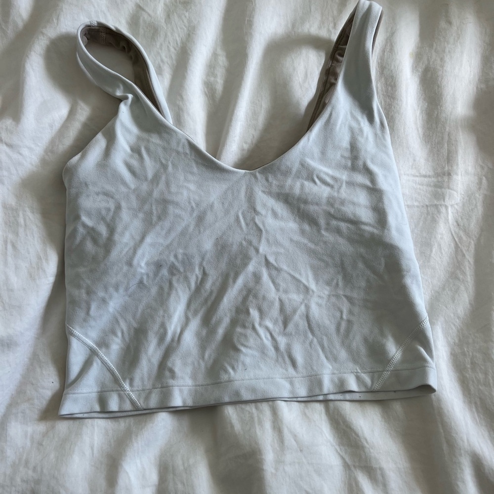 Lululemon White Align Tank - Gem